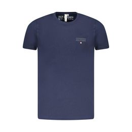 Accademia Militare Blaues Baumwoll-T-Shirt f&uuml;r Herren