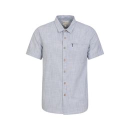 Mountain Warehouse Herren Kokosnuss Slub Kurzarm-Shirt (Blau)