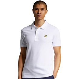 Lyle & Scott Lyle & Scott Einfarbiges Poloshirt in Wei&szlig;