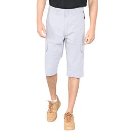 Schnell trocknende Herren-Cargo-Shorts mit mehreren Taschen in Grau