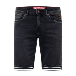 Rusty Neal Black Used Jeans Shorts "BENSON"