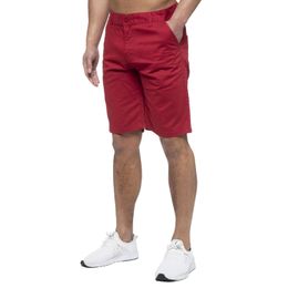 Enzo | Herren Chino Shorts In Rot