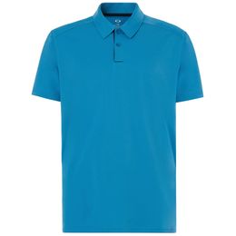 Oakley Divisional Button Up Blue Mens Golf Polo Shirt 433690 6cs