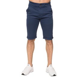 Enzo | Herren Slim Fit Stretch Chino Shorts - Blau