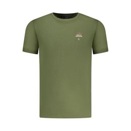 Aeronautica Militare Gr&uuml;n Baumwolle Herren Unterw&auml;sche Shirt