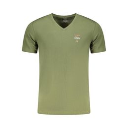 Aeronautica Militare Gr&uuml;nes Baumwoll Herren T-Shirt