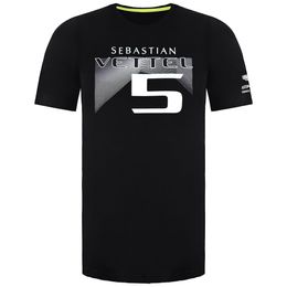 Aston Martin F1 Sebastian Vettel Fahrer Herren Black T-Shirt