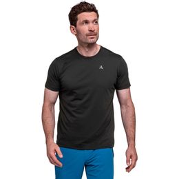 Sch&ouml;ffel T-Shirt SCH&Ouml;FFEL "T Shirt Hohberg M", Herren, Gr. 56, schwarz, Obermaterial: 60% Baumwolle, 40% Polyester, normal, Shirts T-Shirt, f&uuml;r Trekking und sportliche Aktivit&auml;ten, sportlicher Stil