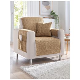 WITT Wohnprogramm, beige, Gr&ouml;&szlig;e 38x38 cm - Kissenh&uuml;lle