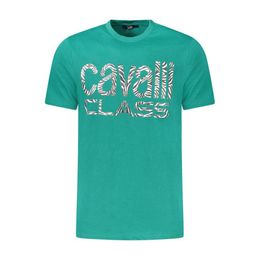 Cavalli Class Verde Baumwoll Herren T-Shirt