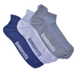 Lambretta - Sneaker-Socken f&uuml;r Herren(3er-Pack) (Marineblau/Khaki/Grau meliert)
