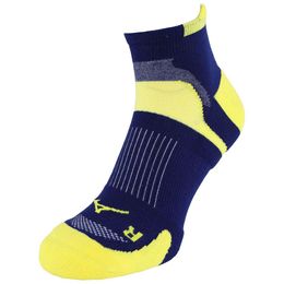 Mizuno Race Low Gelb/Marineblaue Laufsocken f&uuml;r Herren