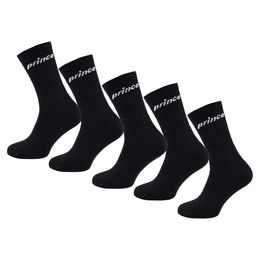 Prince 5er-Pack Tennissocken f&uuml;r Herren, schwarz, gepolstert