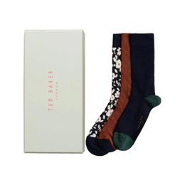 Ted Baker | Herren Crew Socken 3er Pack Geschenkset - BECOOLS