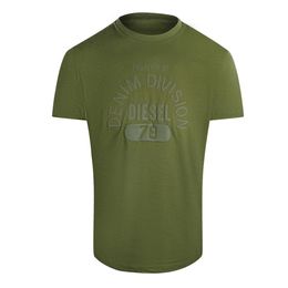 Diesel - T-shirt &bdquo;property Of Denim Division" In Gr&uuml;n