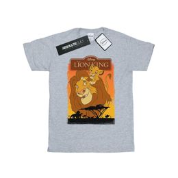 Disney Herren Der K&ouml;nig der L&ouml;wen Simba und Mufasa T-Shirt (Sport grau)