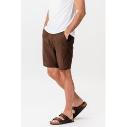 Leinenshorts - Kaffee