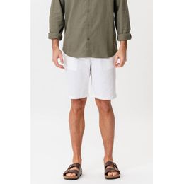 Leinenshorts - Wei&szlig;