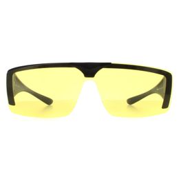 INVU Rectangle Unisex Matt Schwarz Hoch Gelb E2700