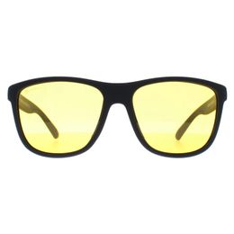 Montana Rectangle Unisex Schwarz Gelb Polarized MP199 Night Driving Sonnenbrille