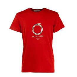 Trussardi EFFEN HERREN T-SHIRT MIT KURZEN &Auml;RMELN UND RUNDER HALSAUSSCHNIT MIT LOGOPRINT