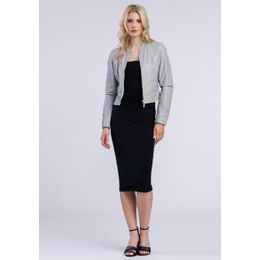 Lederjacke Freaky Nation "Lederjacke-FN", Damen, Gr. M (38), grau, Oberstoff: 100% Leder. Futter: 100% Baumwolle, normal, Jacken