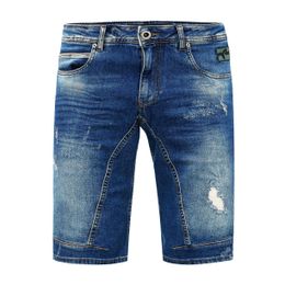 Rusty Neal Slim Fit Jeans Shorts "YAMETO" Blue Used