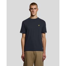 Lyle & Scott Fein gewobenes T-Shirt mit Baumwollspitzen