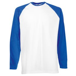 Fruit of the Loom Herren Langarm Baseball T-Shirt