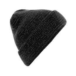 Beechfield Unisex Adult Reflective Beanie (Schwarz)