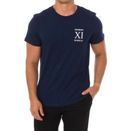 Bikkembergs Herren T-Shirt mit Rundhalsausschnitt kurzarm BKK1MTS05