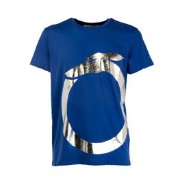 Trussardi Herren T-Shirt mit kurzen &Auml;rmeln und schlichtem Rundhalsausschnitt mit Druck
