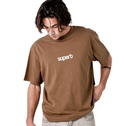 Super B Herren &Uuml;bergro&szlig;es Baumwoll-Kurzarm-T-Shirt Little Core Puffy SPRB3500