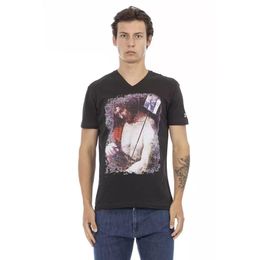 Jesus Grafik T-Shirt V-Ausschnitt