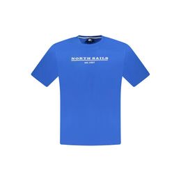 North Sails Klassisches Logo T-Shirt mit kurzer Schulter und Rundhals