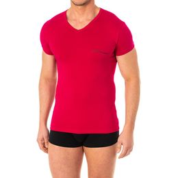 Emporio Armani Kurz&auml;rmeliges Herren-T-Shirt mit V-Ausschnitt 110810-8P717