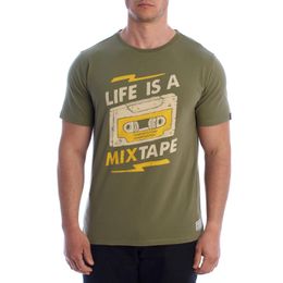 Kurz&auml;rmliges Herren T-Shirt mit Grafik aus Baumwolle HS24MTS24