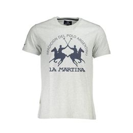 La Martina Grigio Baumwoll-Herren-T-Shirt