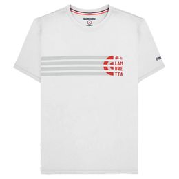 Lambretta - "SS25" T-Shirt Stripes f&uuml;r Herren (Wei&szlig;)