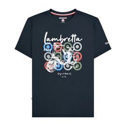 Lambretta - T-Shirt Mit Markenzeichen f&uuml;r Herren (Marineblau)