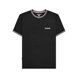 Lambretta - T-Shirt f&uuml;r Herren, Ringer-Stil (Schwarz)