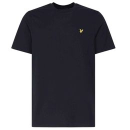 Lyle & Scott Lyle & Scott Brand Logo-T-Shirt auf der Brust in dunklem Marineblau