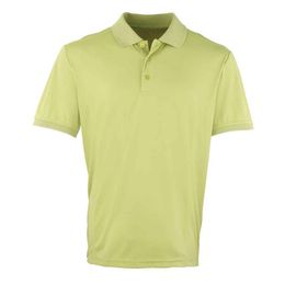 Premier - "Coolchecker" Poloshirt f&uuml;r Herren (Limone)