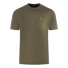 Lyle & Scott Lyle & Scott Entspanntes Taschen-Trek T-Shirt gr&uuml;n