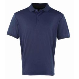 Premier - "Coolchecker" Poloshirt f&uuml;r Herren (Marineblau)