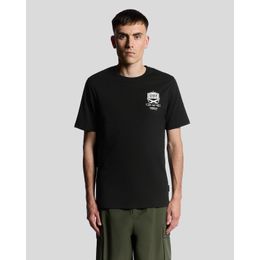 Lyle & Scott Lyle & Scott Legends Auf dem Platz Grafik T-Shirt - Schwarz