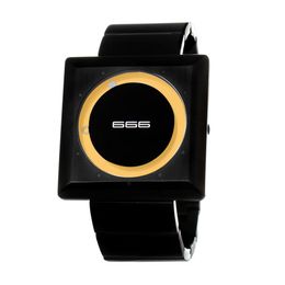 FC Barcelona 666BARCELONA Schwarze Edelstahl Armbanduhr