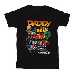 MARVEL - "Our Dad Superhero" T-Shirt f&uuml;r Herren (Schwarz)