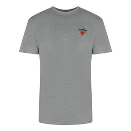 Moschino T-shirt Mit Kleinem Logo, Grau