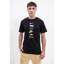 Nike Stack Logo Herren-T-Shirt in Schwarz